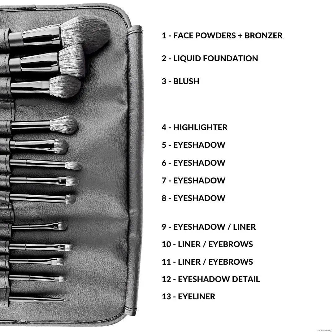 Vegan Makeup Brush Set | WITH SIMPLICITY – ROOTS the Beauty Underground