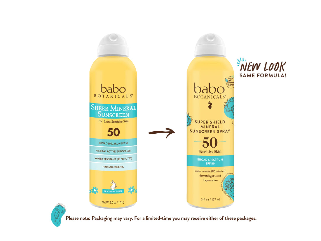 Super Shield Mineral Sunscreen Spray SPF 50 | BABO BOTANICALS – ROOTS ...