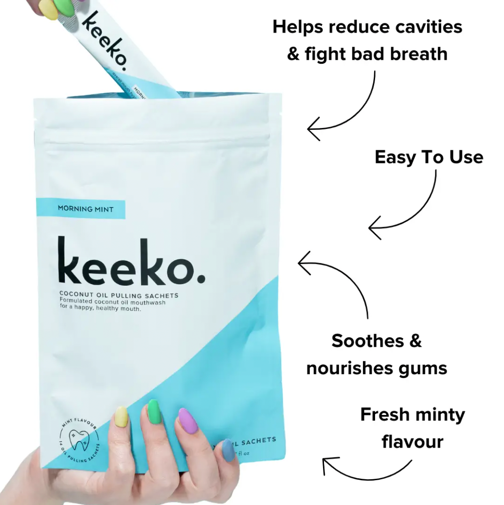 KEEKO Morning Mint Oil Pulling Sachets | ROOTS Beauty – ROOTS the ...